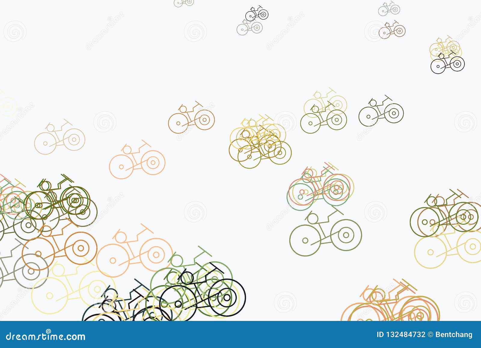 Abstract Background with Outline of Bicycle. Repeat, Shape, Effect ...