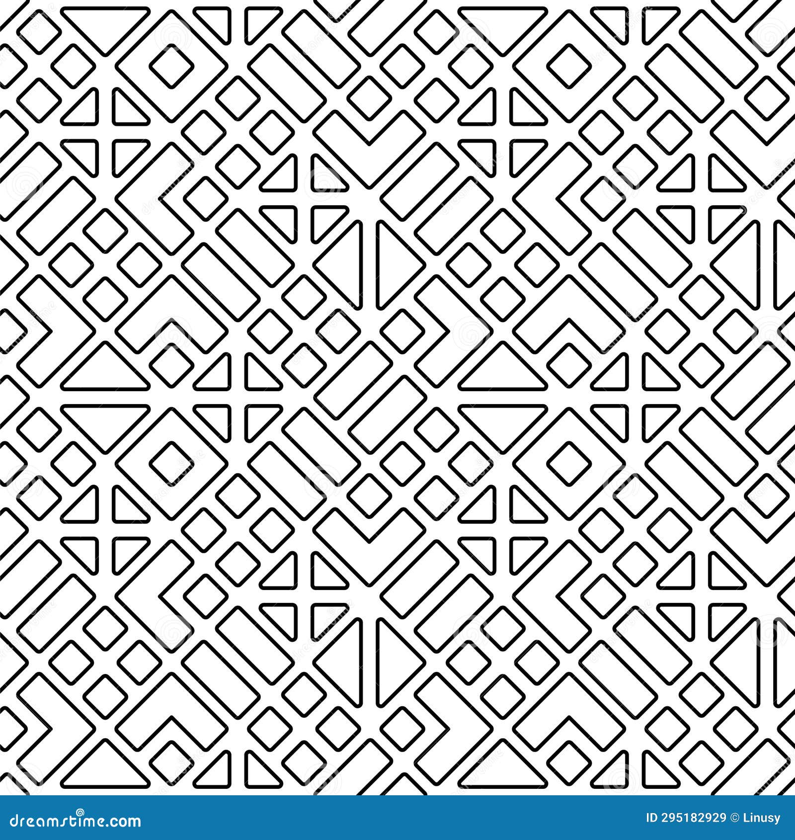 Abstract Background with Outline Geometric Pattern Stock Vector ...