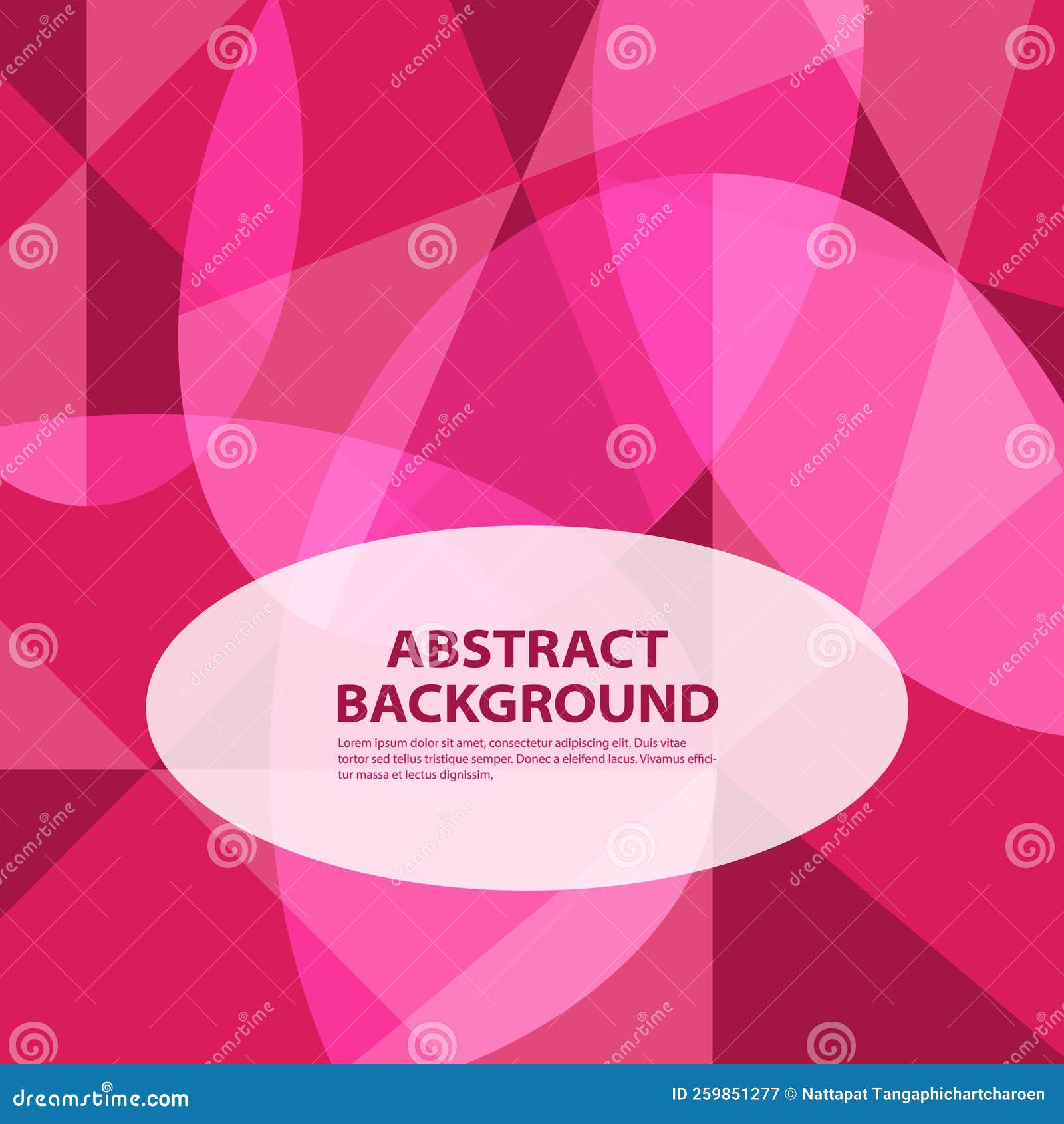 Abstract Background Oval Dark Pink Color Stock Vector - Illustration of ...