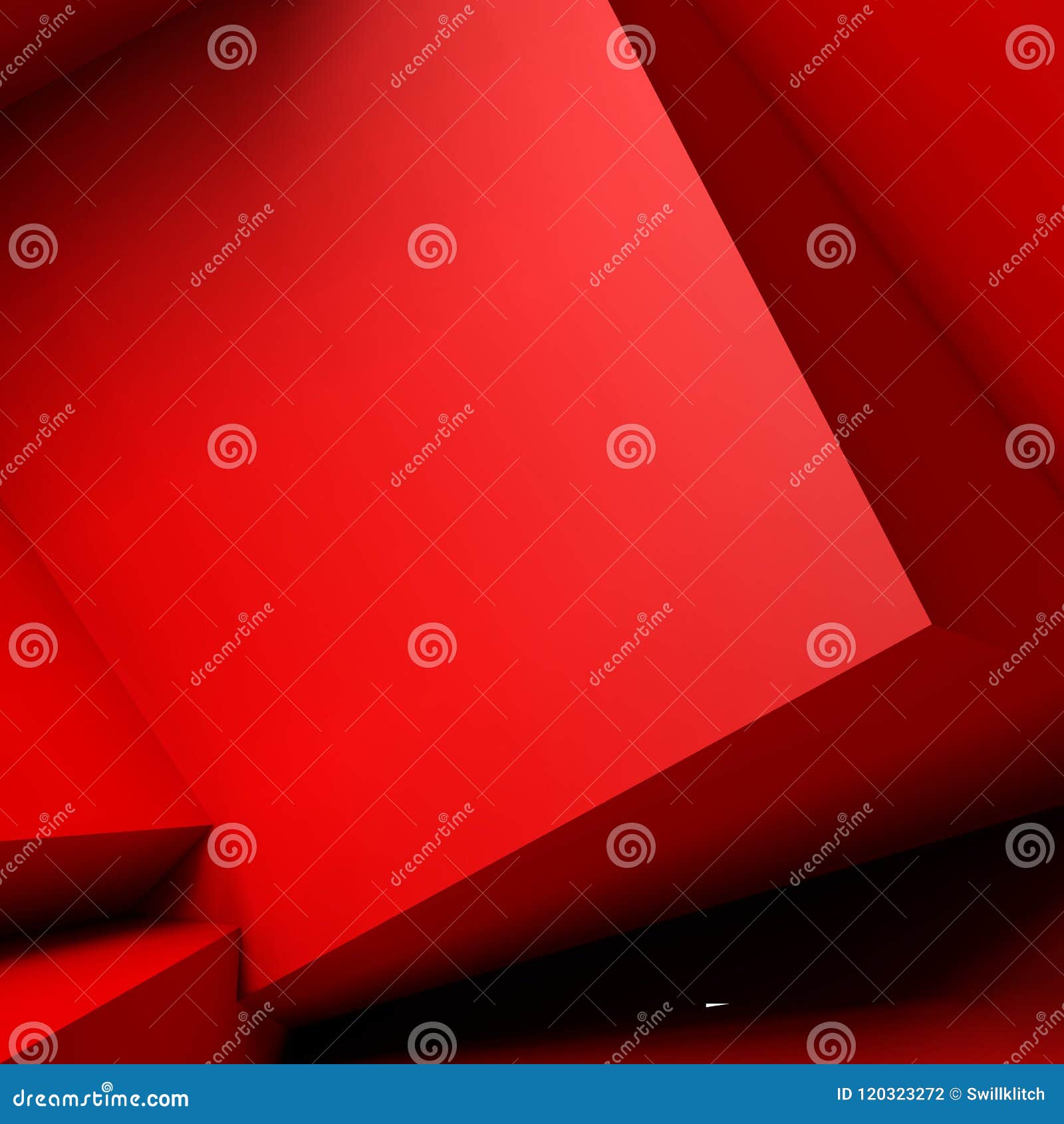 Abstract Background with Overlapping Red Cubes Stock Vector ...