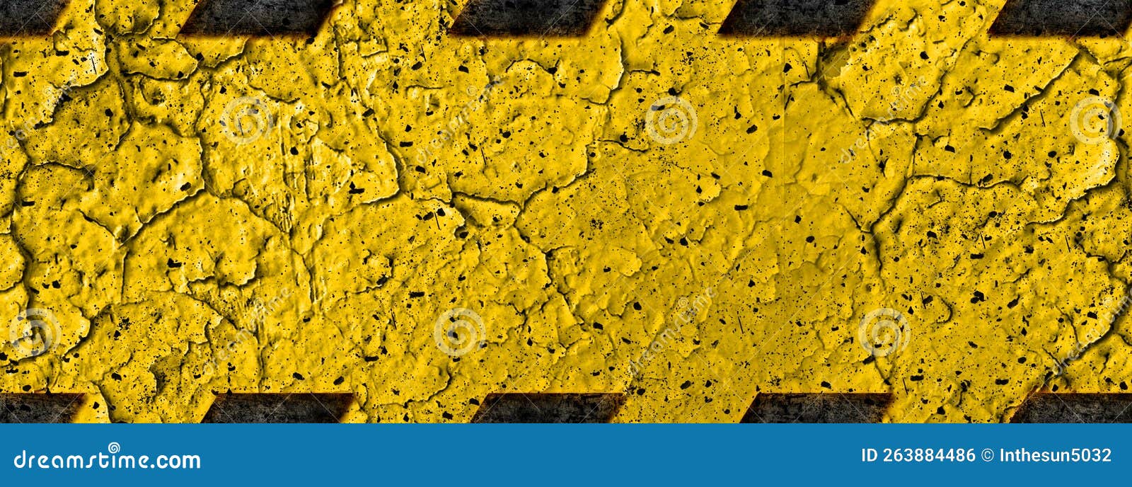 Abstract Background of Painted Caution Marks on a Rough Textured ...