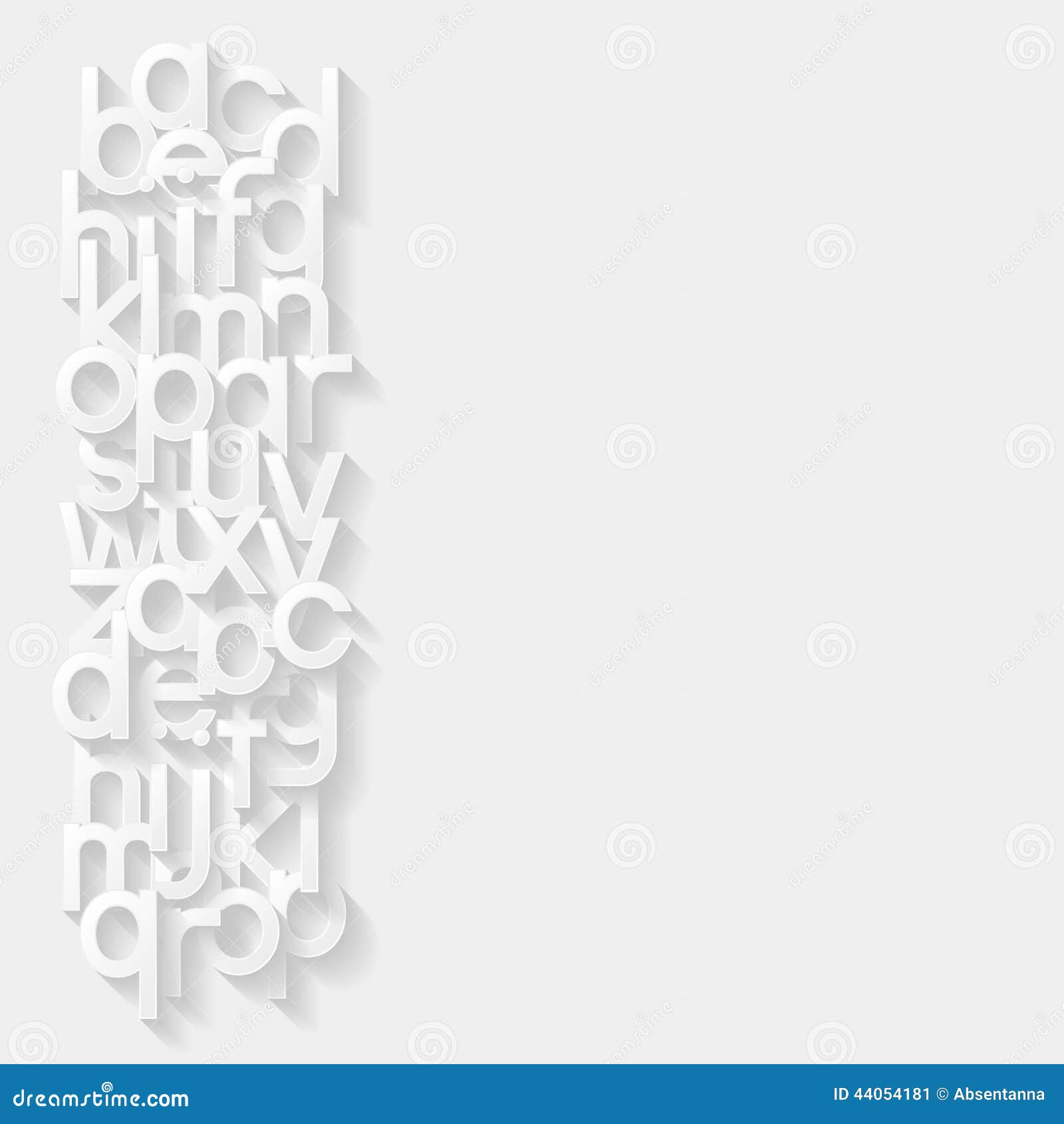 Abstract Background with Paper Alphabet Stock Vector - Illustration of ...