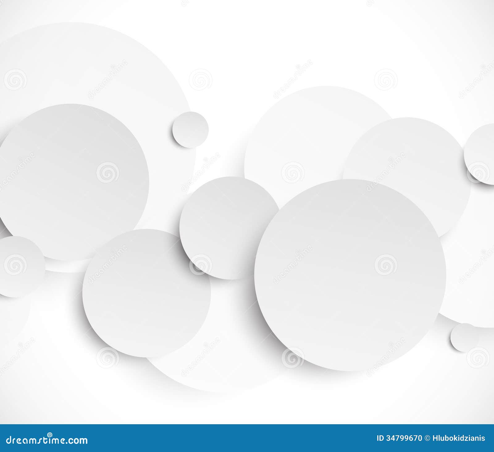Abstract Background with Paper Circles Stock Illustration ...