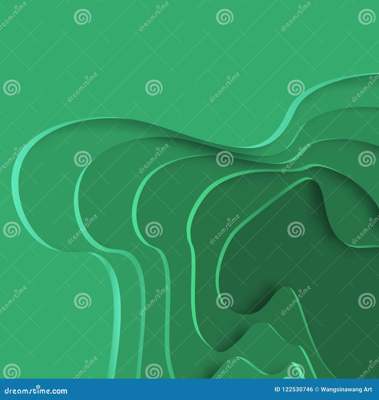 Abstract Background with Paper Cut Shapes. Vector Design Layout for ...