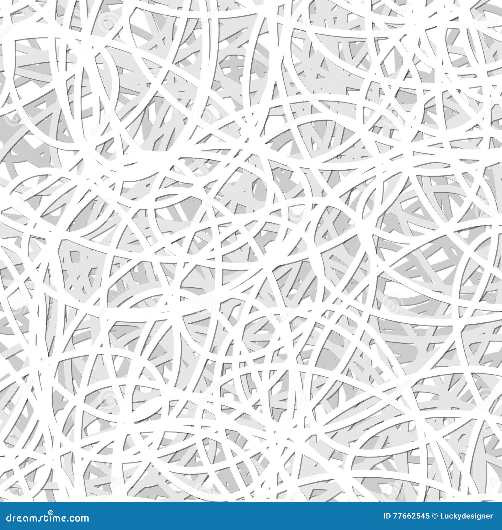 Abstract Background. Paper Cut Tangled Lines. Vector. Stock Vector ...