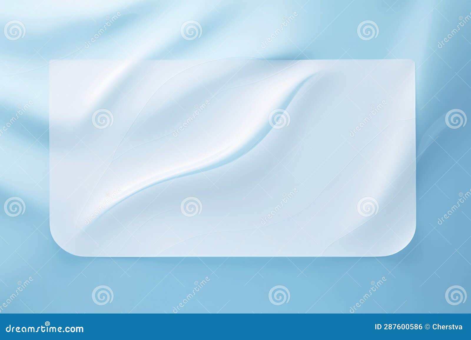 Abstract Background of Paper Sheet Frame Banner on Blue Wave Surface ...