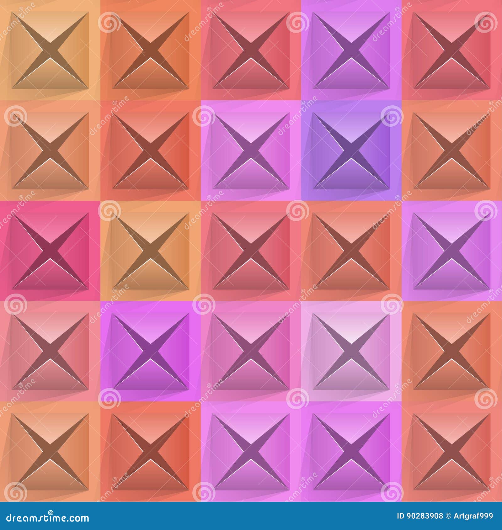 Abstract Background Paper Squares Stock Vector - Illustration of pink ...