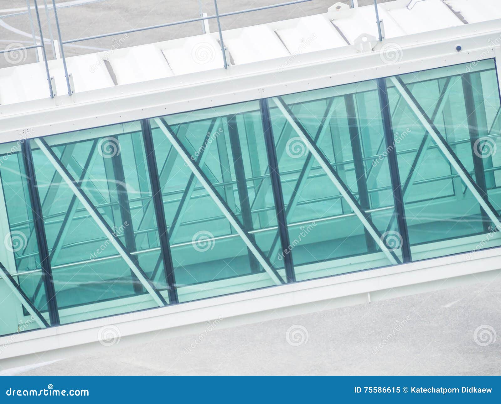 Abstract Background of Part of Jetway Stock Image - Image of concrete ...
