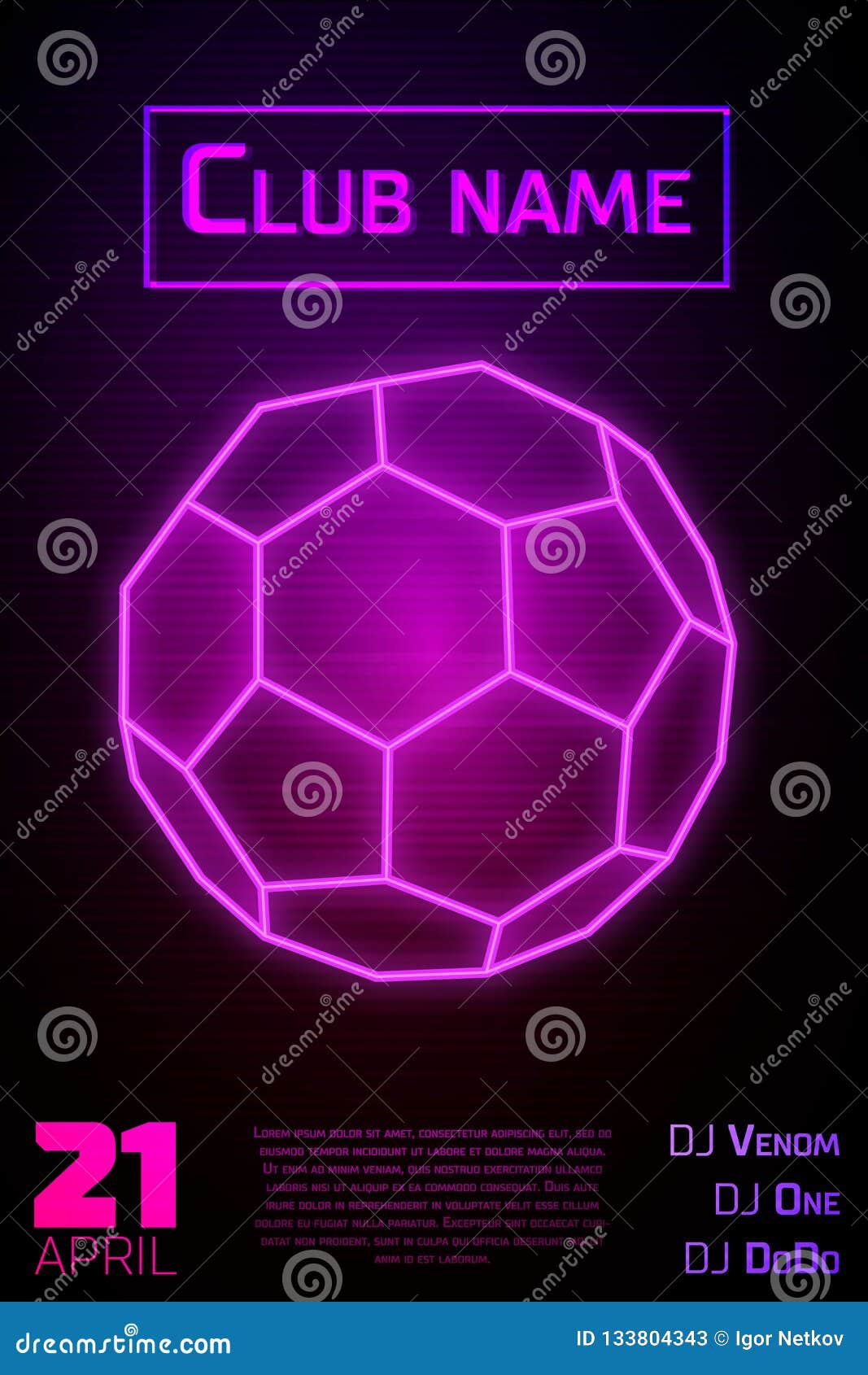 Abstract Background. Party Flyer Stock Vector - Illustration of music ...