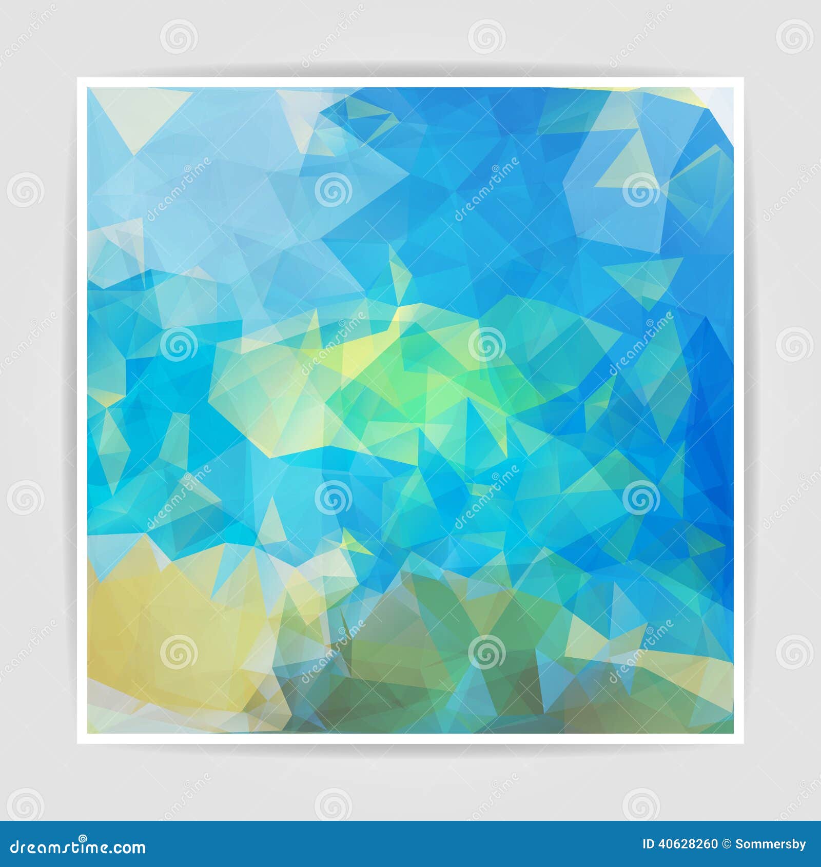 Abstract Background with Pastel Colored Triangular Polygo Stock Vector ...