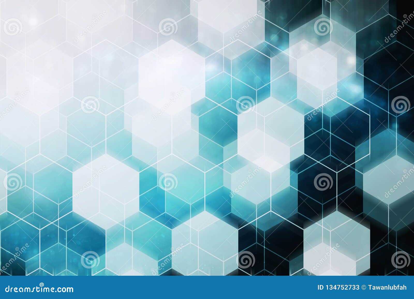 Abstract Background from Pattern of Double Exposure of Hexagon Shape ...