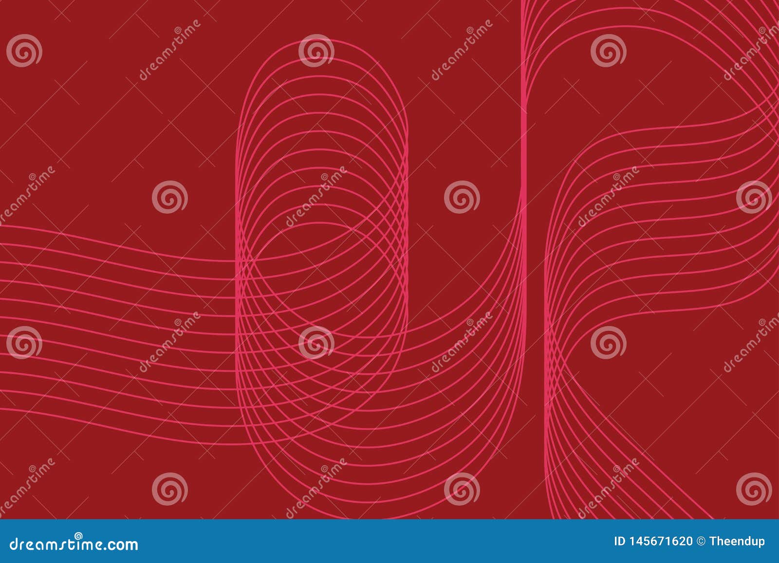 Abstract Background Pattern Made with Curvy Thin Lines in Red and Pink ...