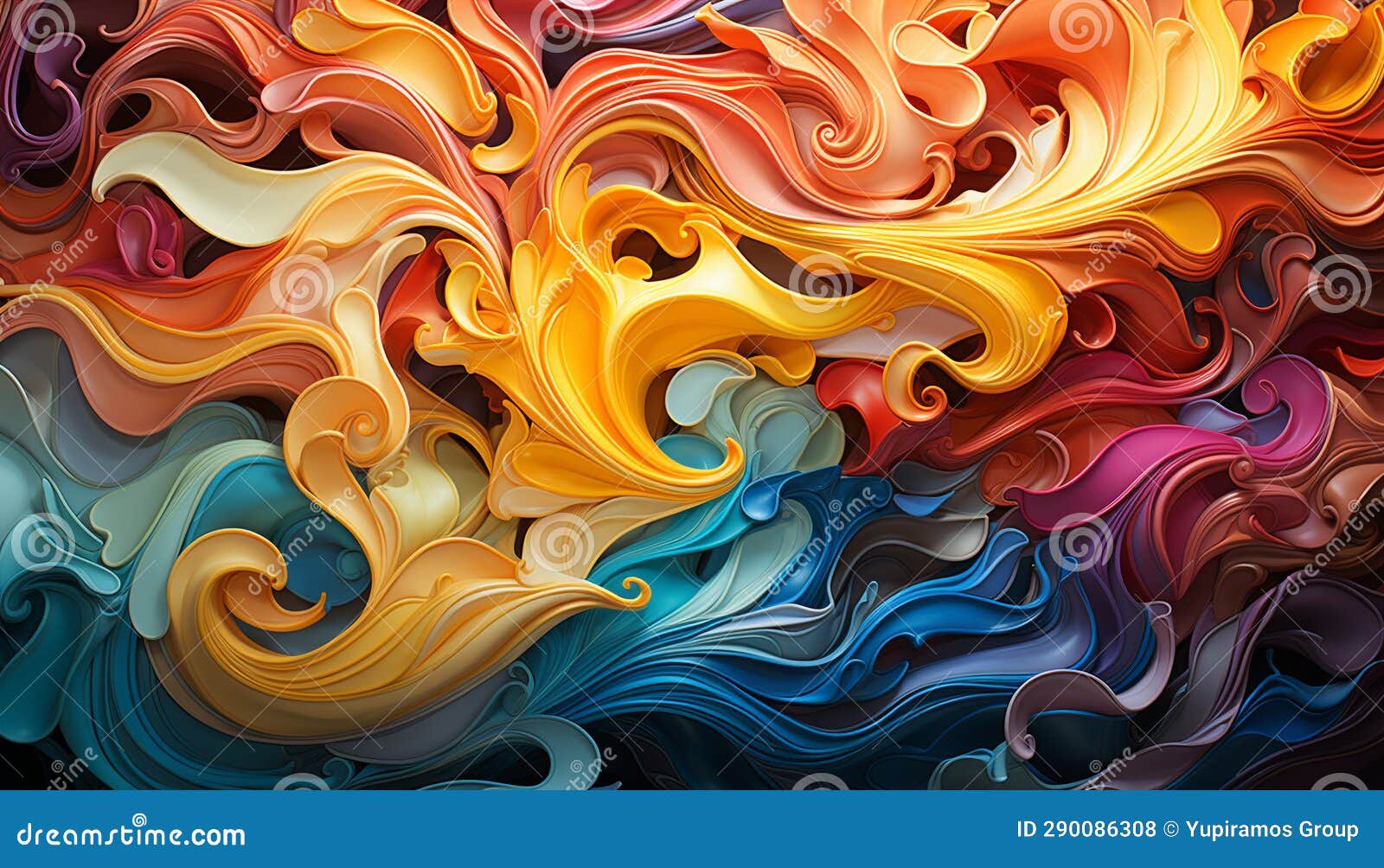 Abstract Background Pattern with Multi Colored Shapes and Vibrant ...