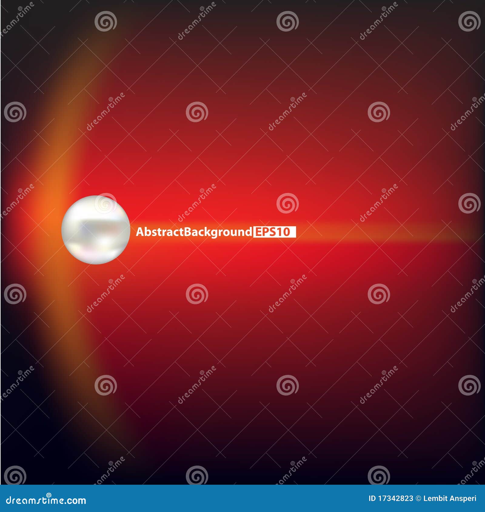 Abstract Background with Pearl on Red Stock Vector - Illustration of ...