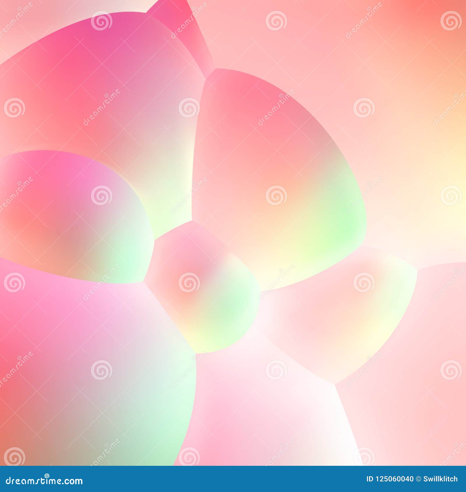 Abstract Background with Pearlescent Soft Bubbles Balls Stock Vector ...