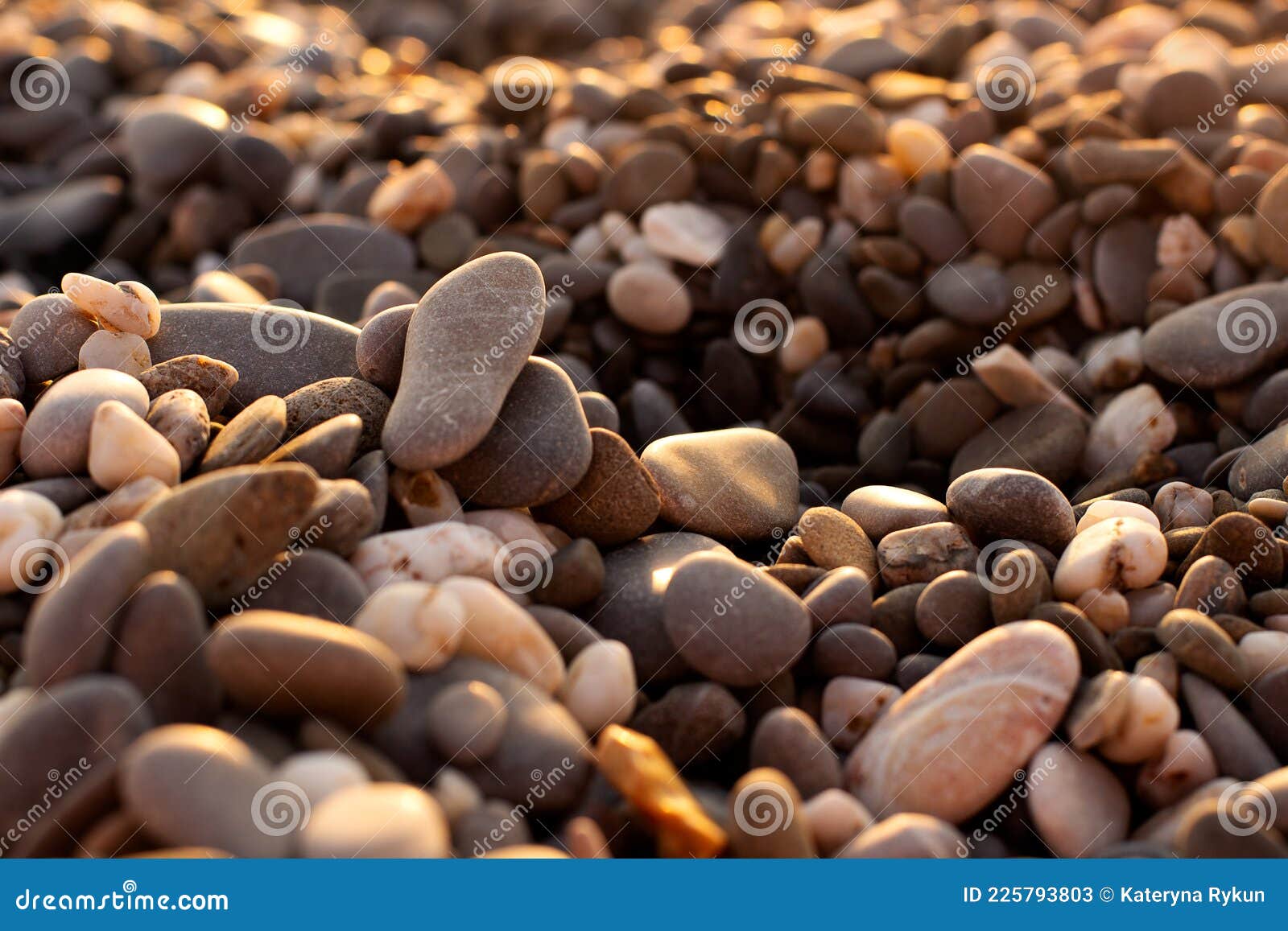 Abstract Background with Pebbles - Round Sea Stones Stock Image - Image ...