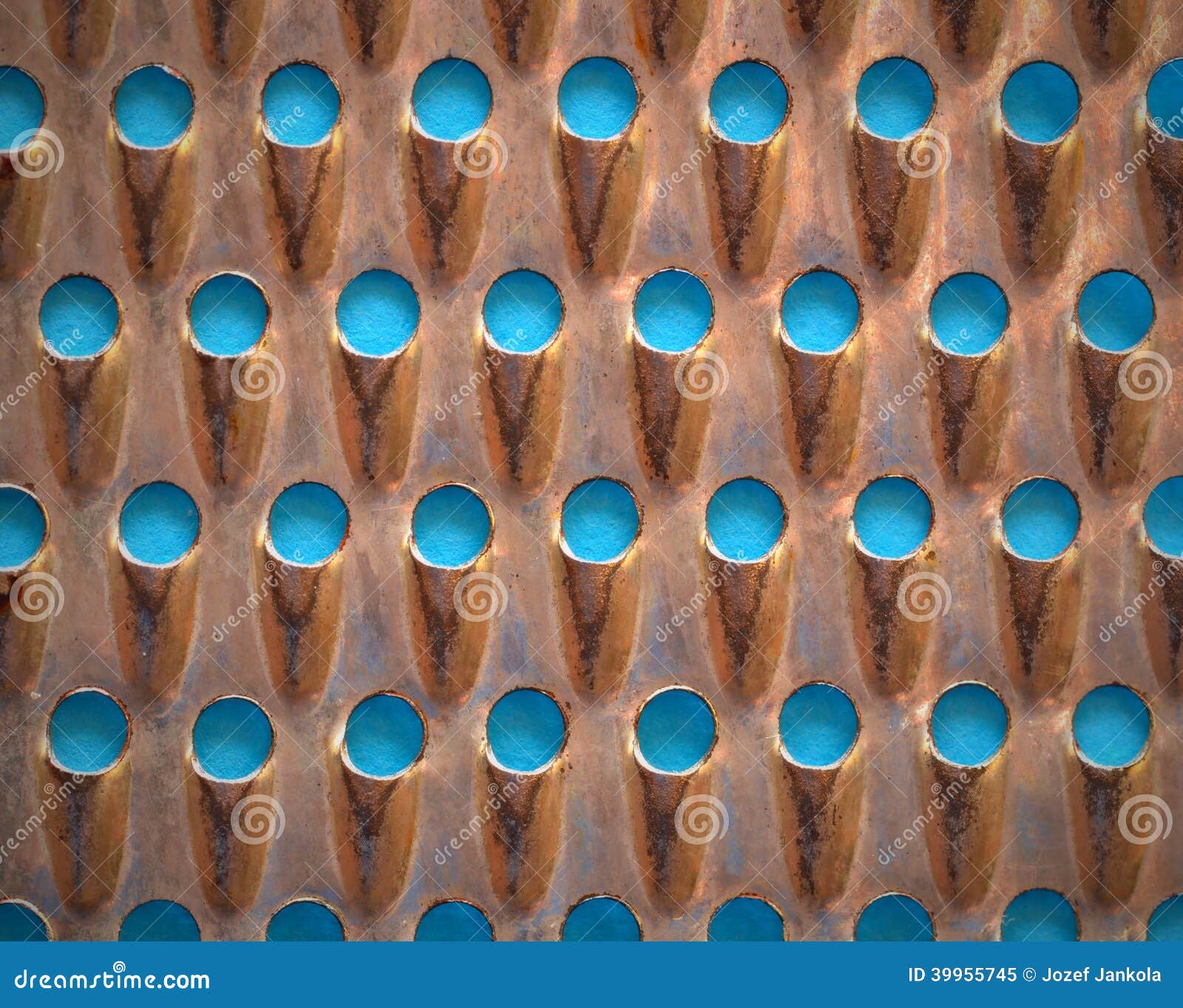 Abstract Background of Perforated Metal Grater Stock Image - Image of ...