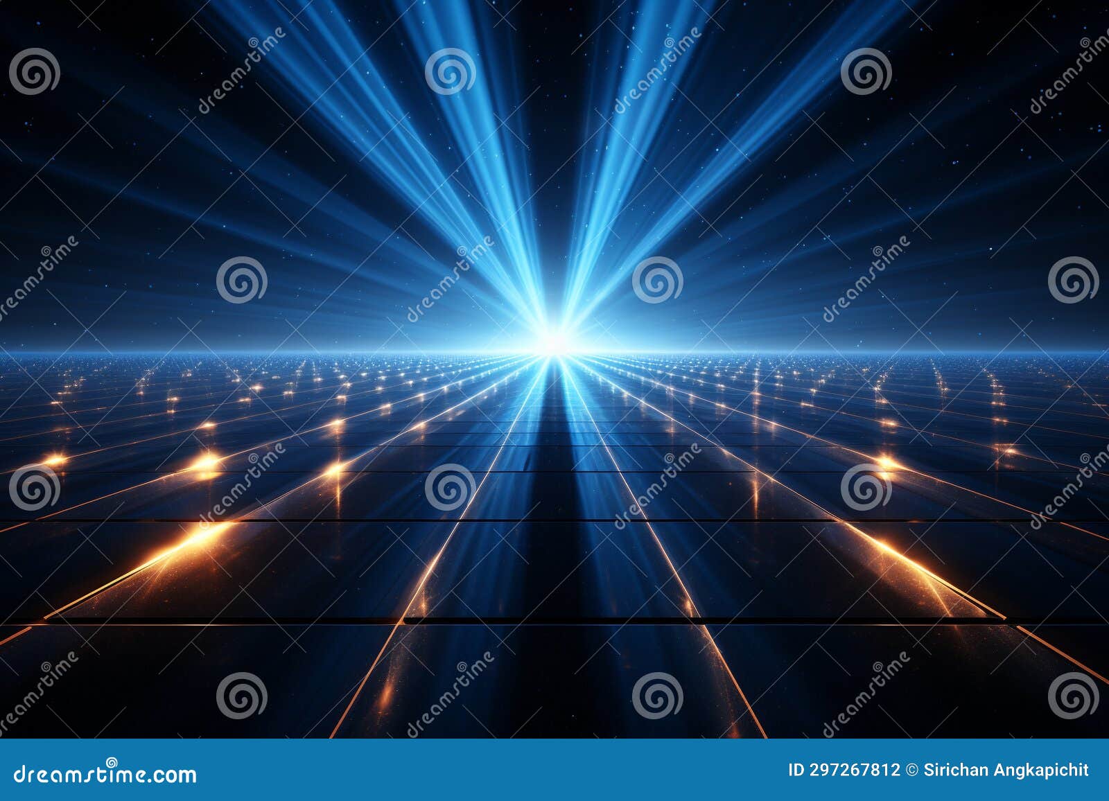 Abstract Background Perspective Grid Line Up and Down,radial Lighting ...