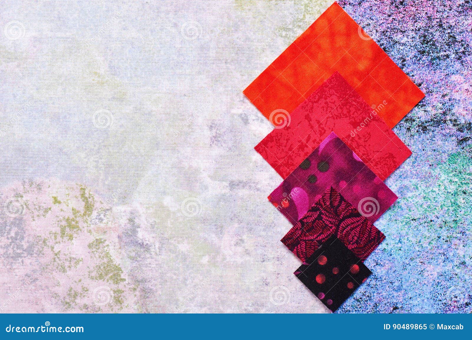 Abstract Background from Pieces of Quilting Fabrics Stock Image - Image ...