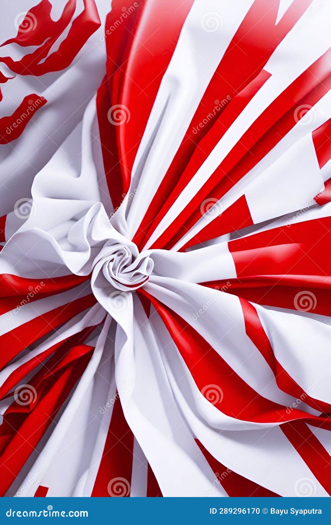 Abstract Background with Piles of Cloth Scattered in Red and White ...