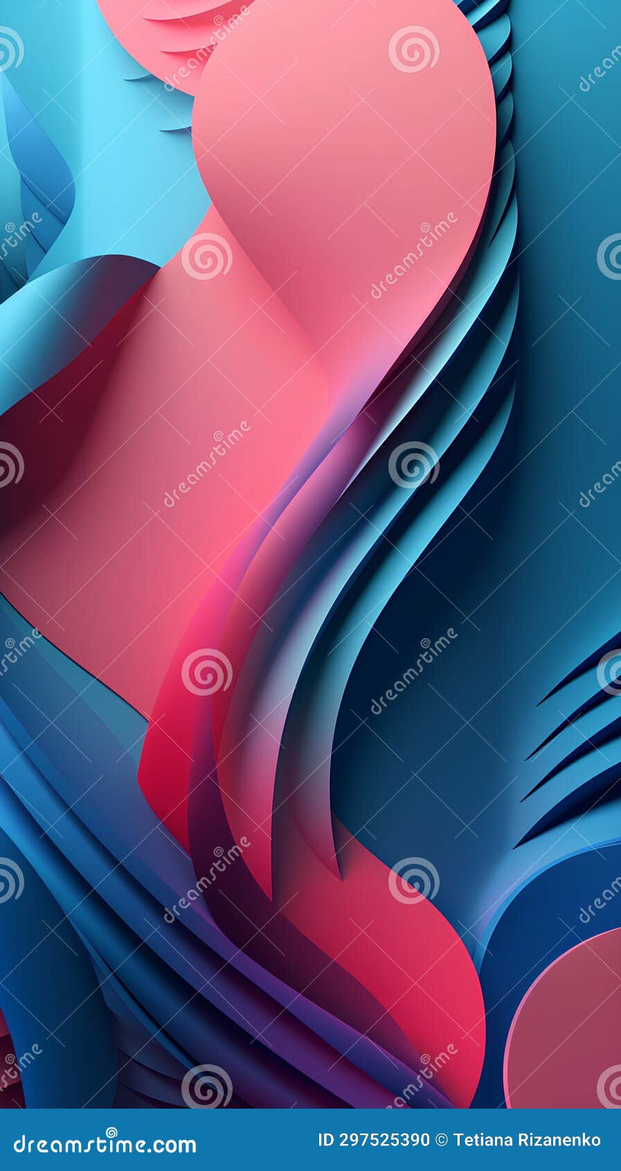 Abstract Background in Pink and Blue Colors Stock Illustration ...