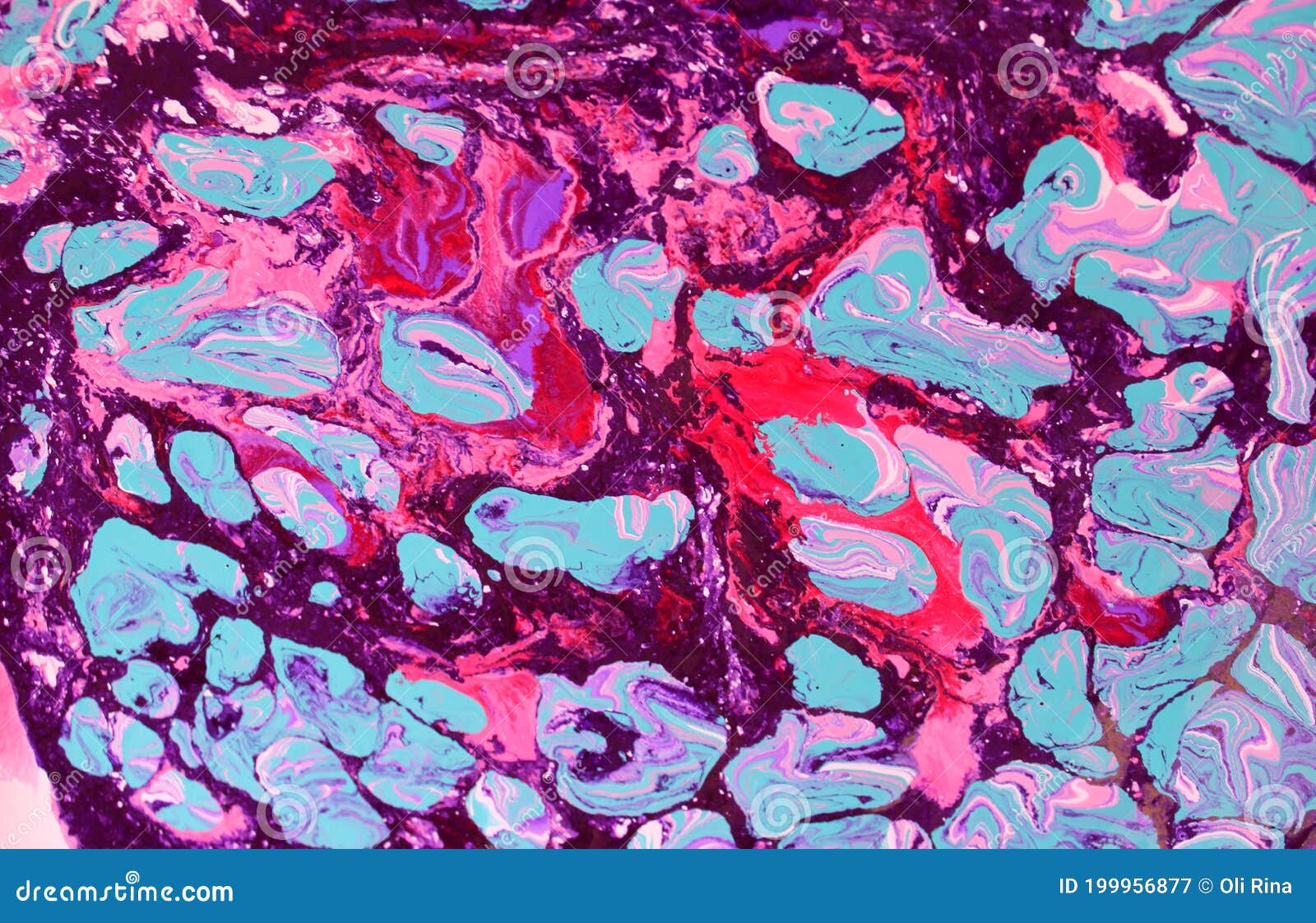 Abstract Background of Pink-blue Marble. the Effect of Natural Stone ...