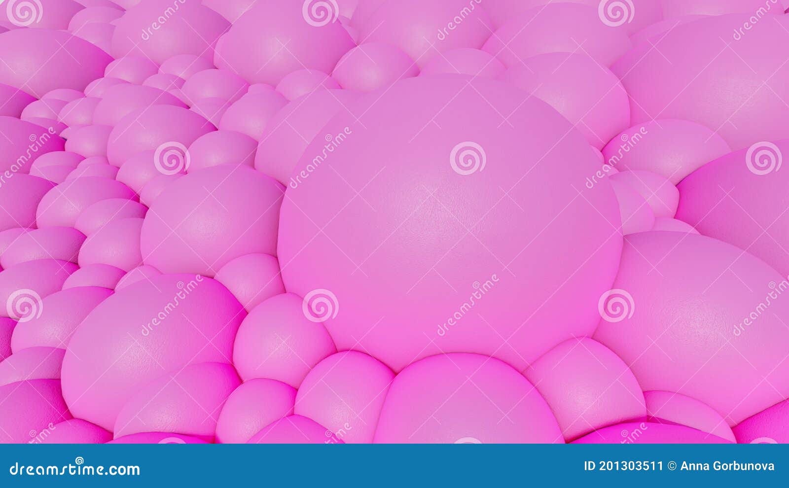 Abstract Background of Pink Bubbles 3d Illustration Stock Illustration ...