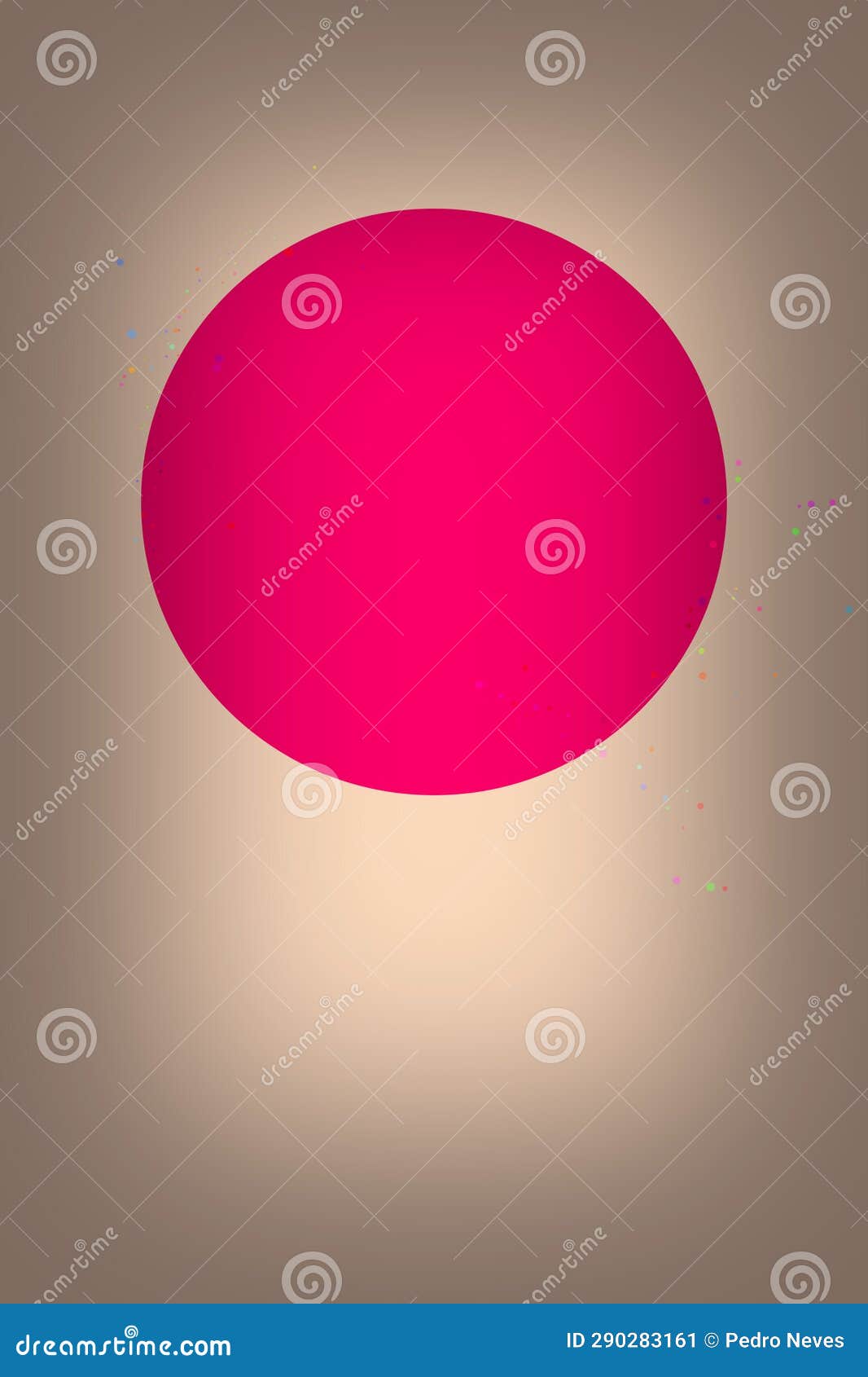 Abstract Background with a Pink Circle. Vector Illustration. Stock ...