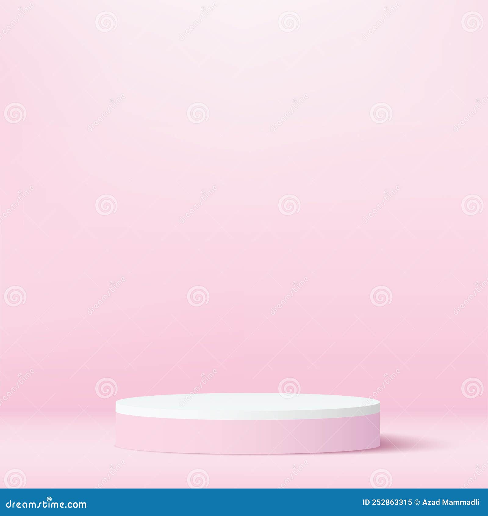 Abstract Background with Pink Color Podium for Presentation. Vector ...