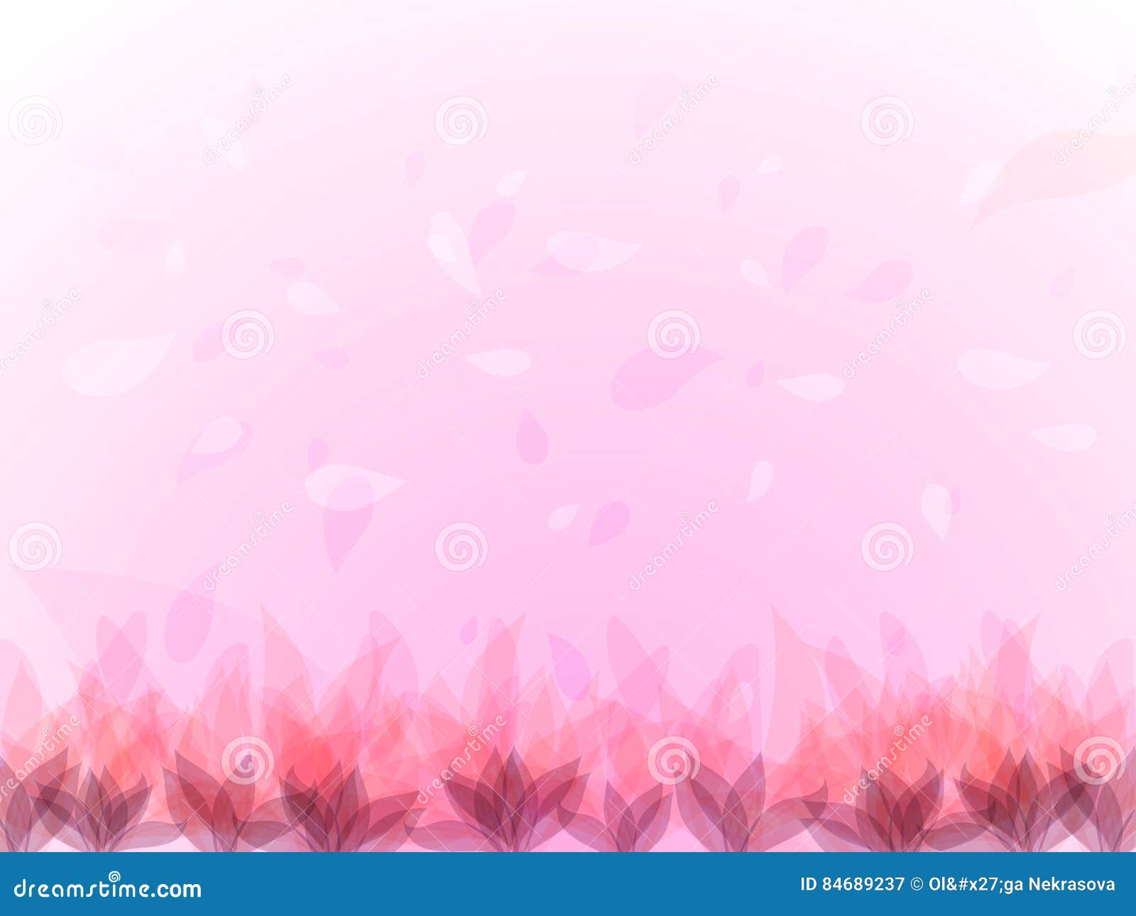 Abstract Background with Pink Flowers Stock Vector - Illustration of ...