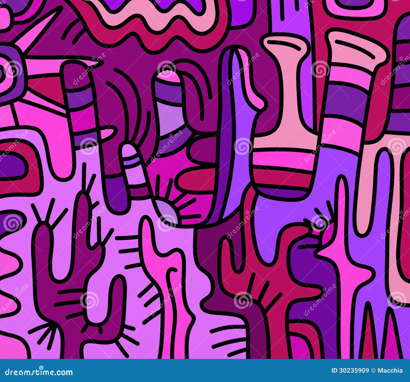 Pink forms stock illustration. Illustration of line, lilac - 30235909