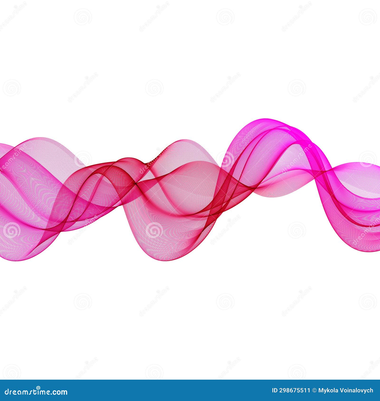 Abstract Background of Pink Lines Waves, Transparent Horizontal Waves ...