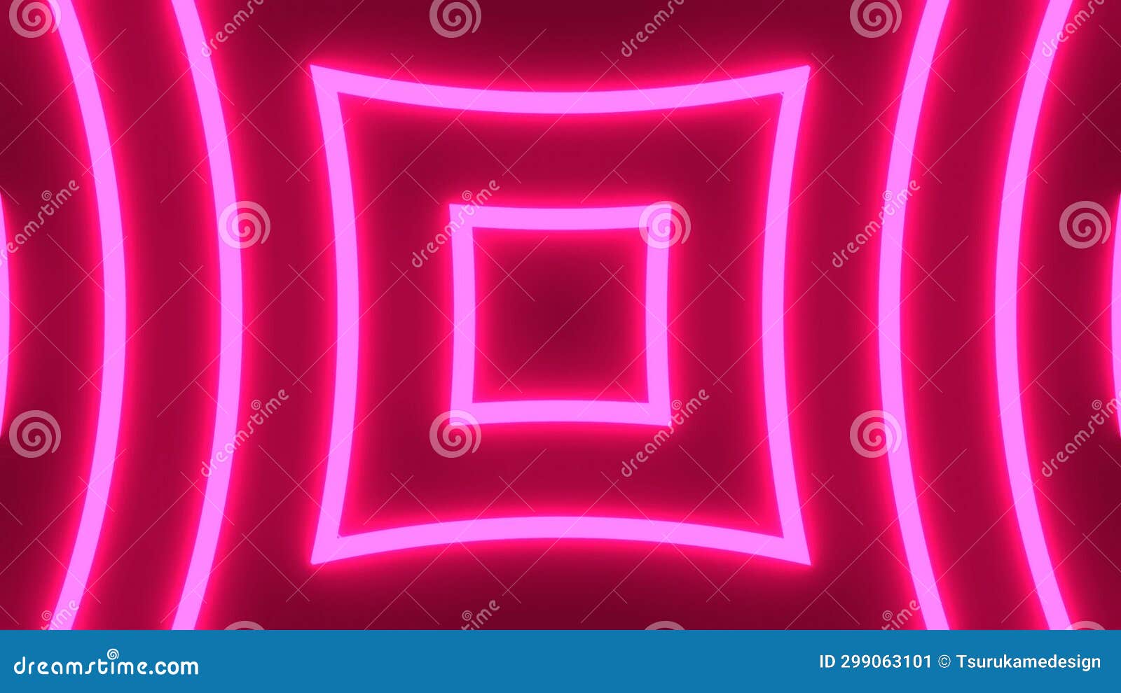 Abstract Background with Pink Neon Squares. Stock Video - Video of ...