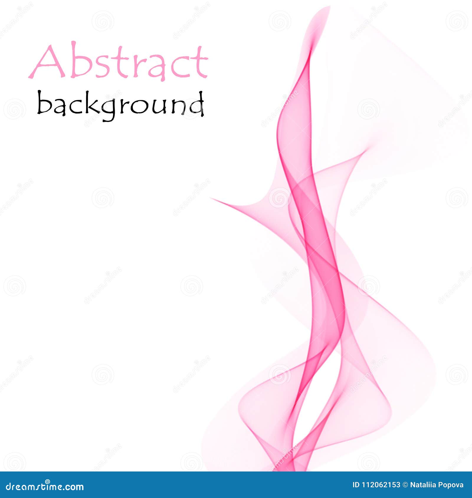 Abstract Background with Pink Waves of Transparent Flying Material ...