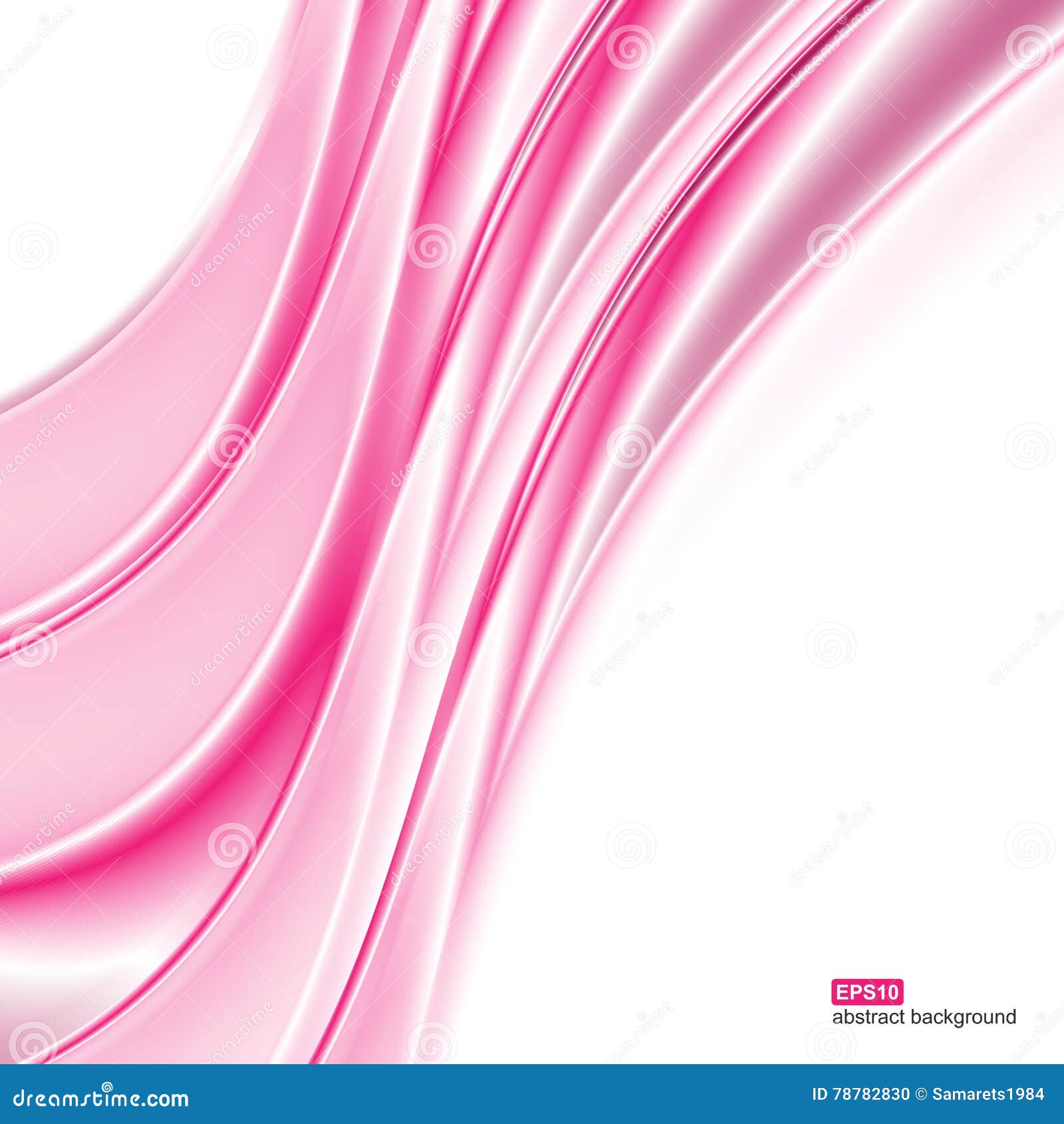 Abstract Background. Pink Waves on White Background for Presentation ...