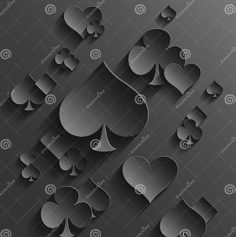 Abstract Background with Playing Cards Elements Stock Vector ...