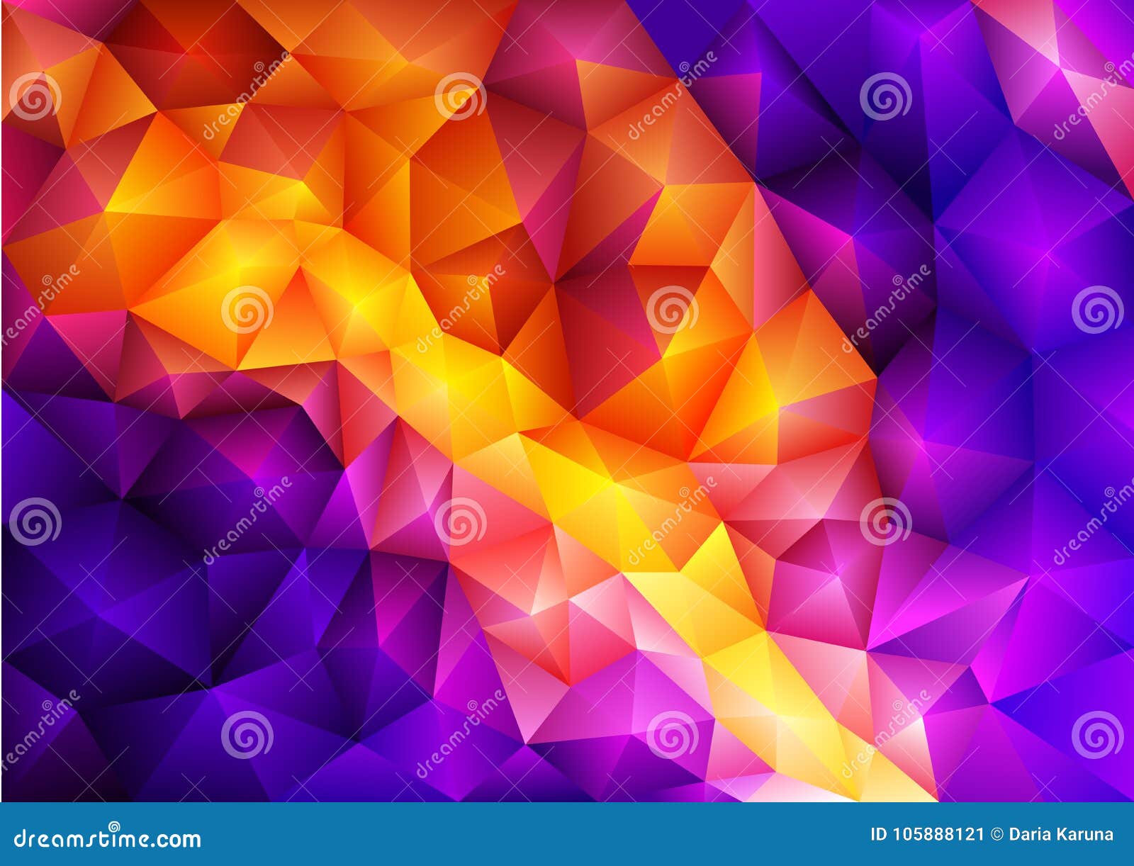 Abstract Background in the Polygonal Style. Pattern of 3-d Shapes Stock ...
