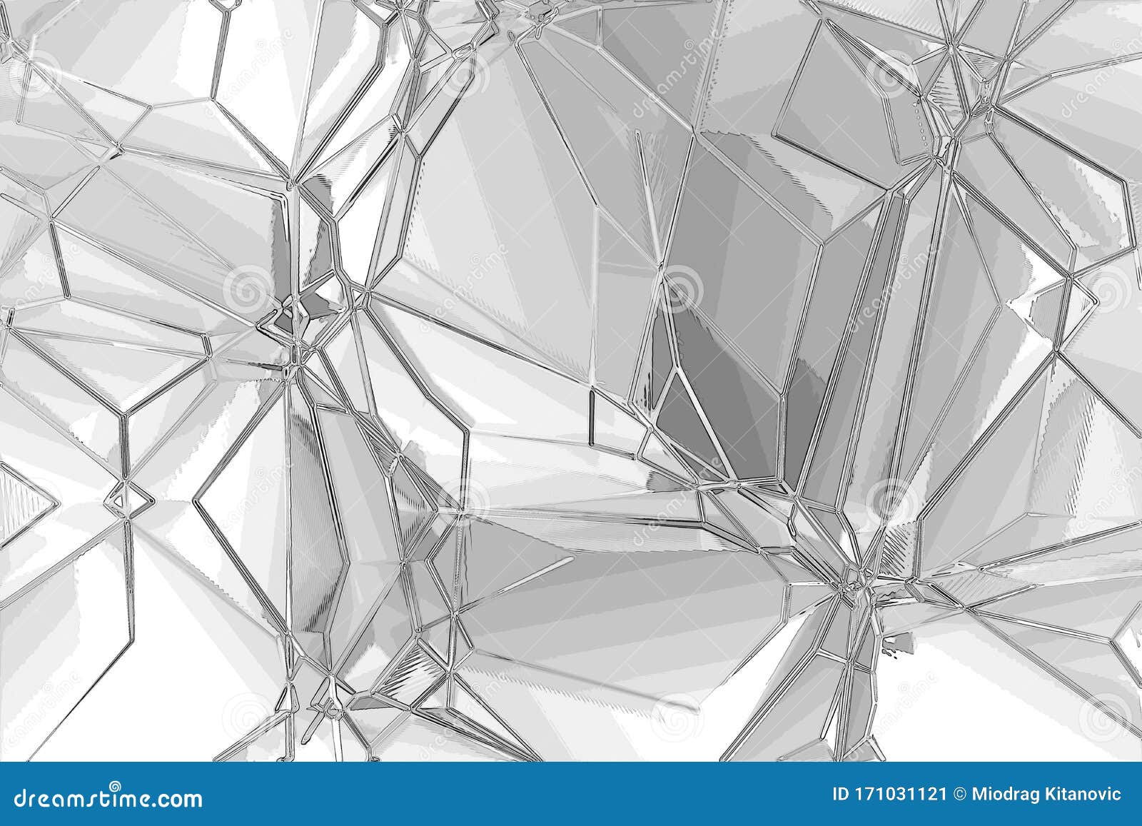 Abstract Background of Polygons Stock Illustration - Illustration of ...