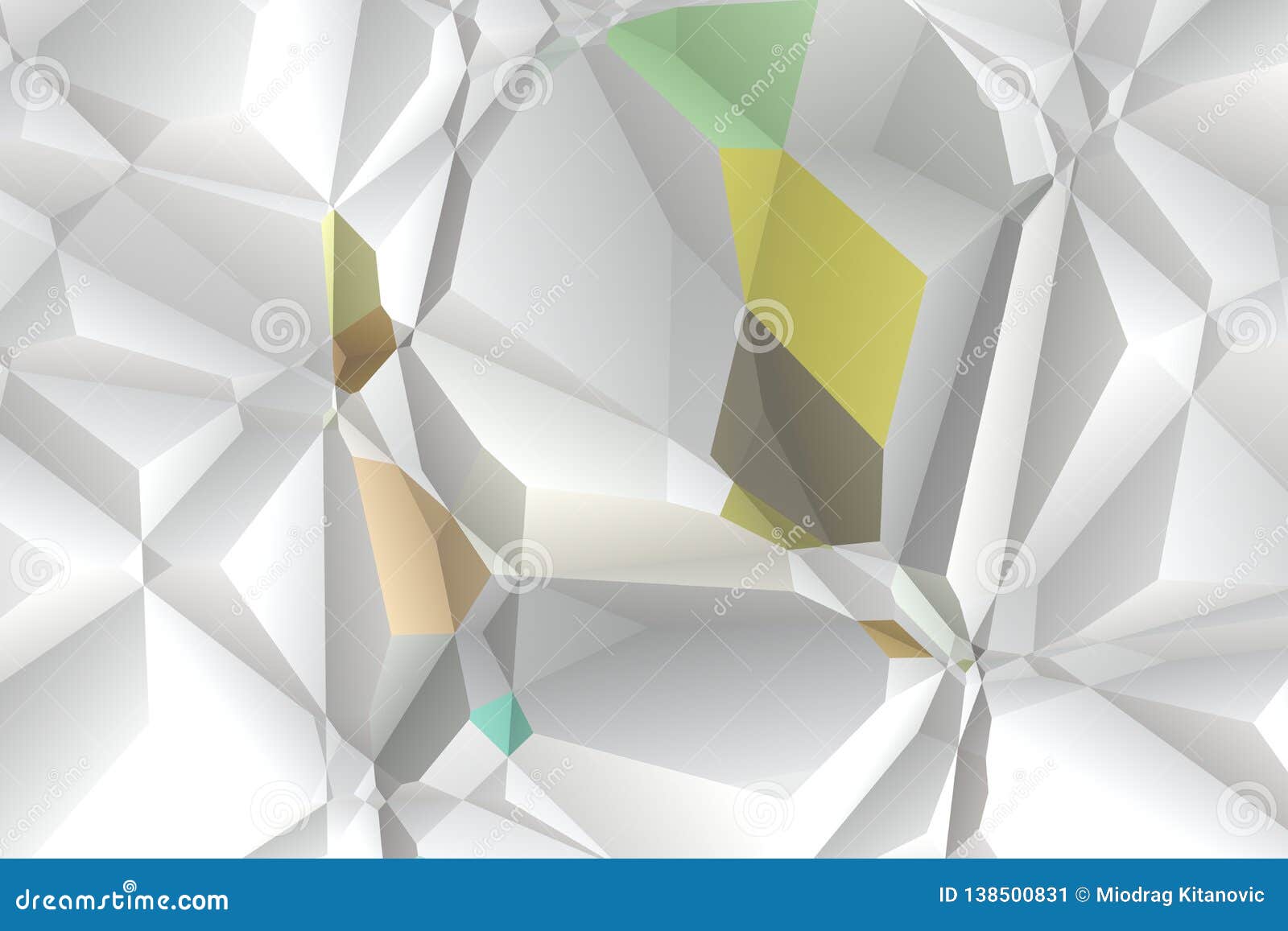 Abstract Background of Polygons on White Background Stock Illustration ...
