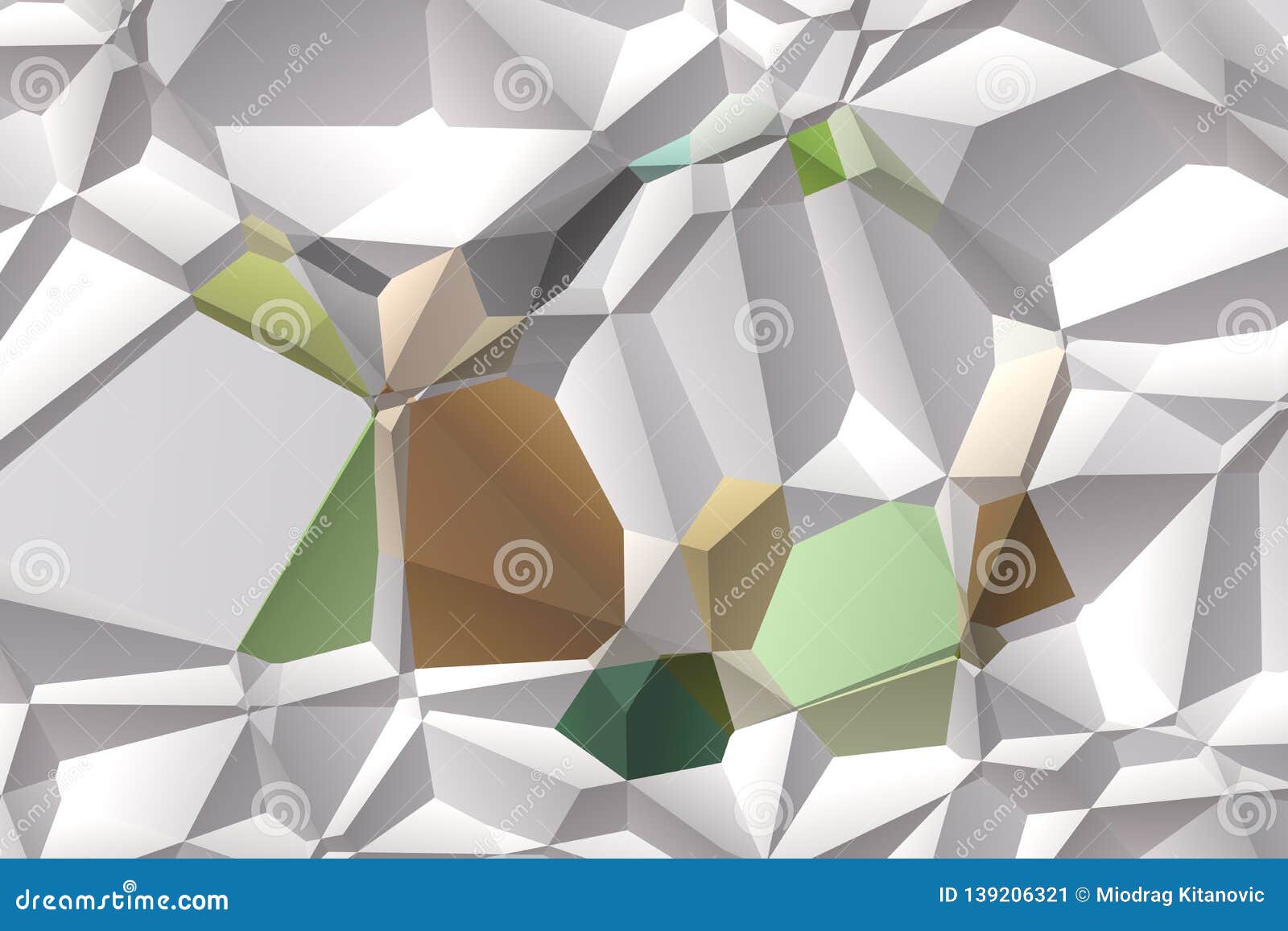 Abstract Background of Polygons on White Background Stock Illustration ...