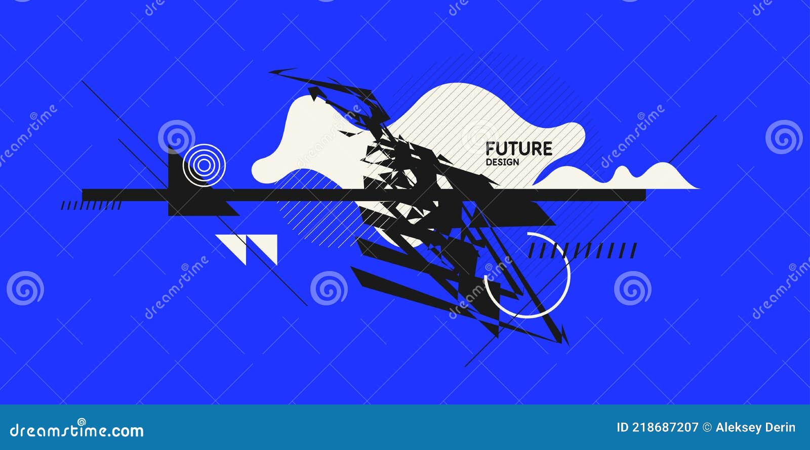 Abstract Background. the Poster with the Flat Figures Stock Vector ...