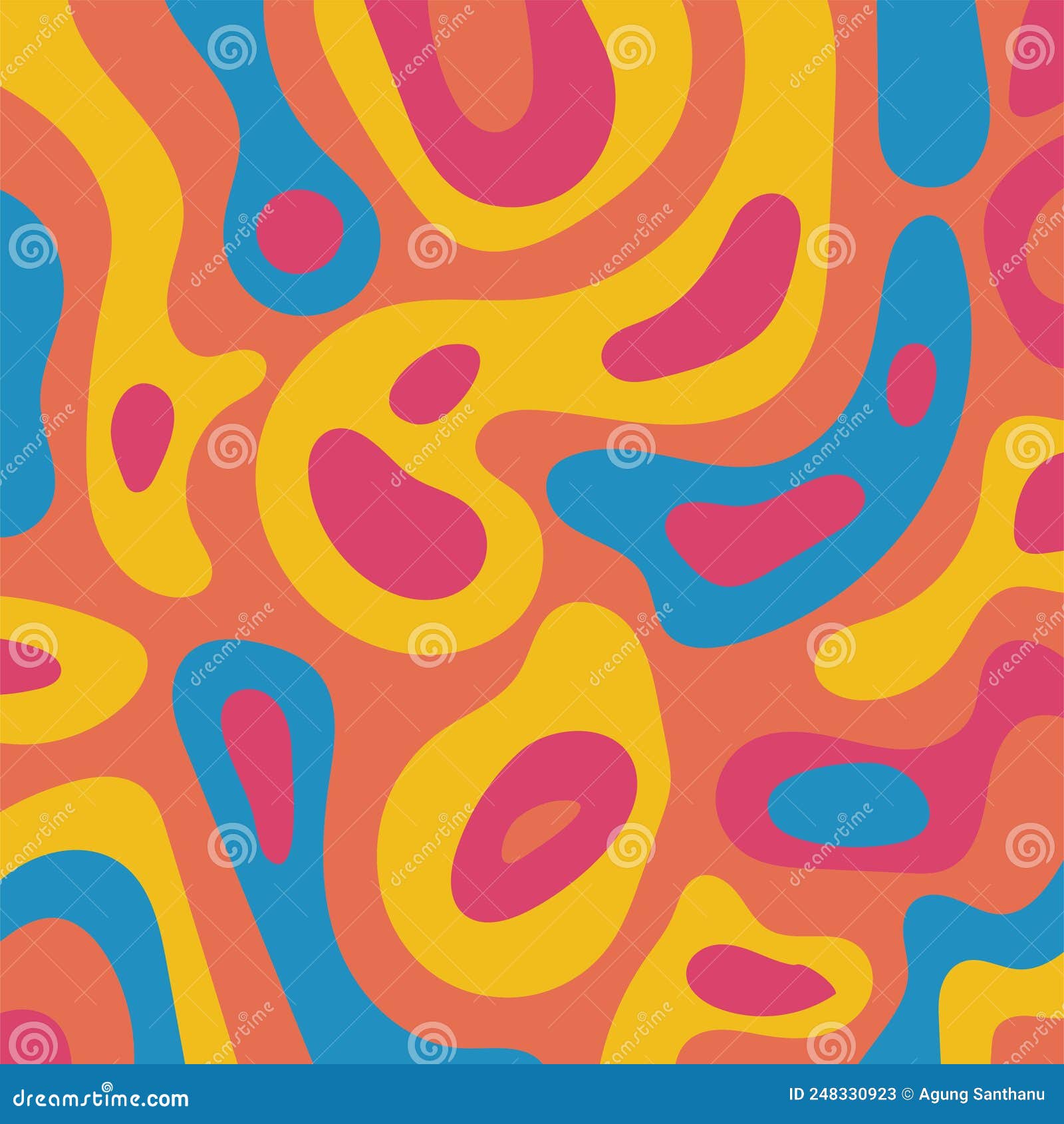 Abstract Background Presented in Traditional Batik Pattern Stock Vector ...