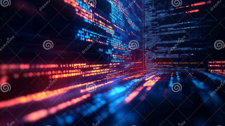 Abstract Background of Programming Code Stock Illustration - Illustration of complexity ...