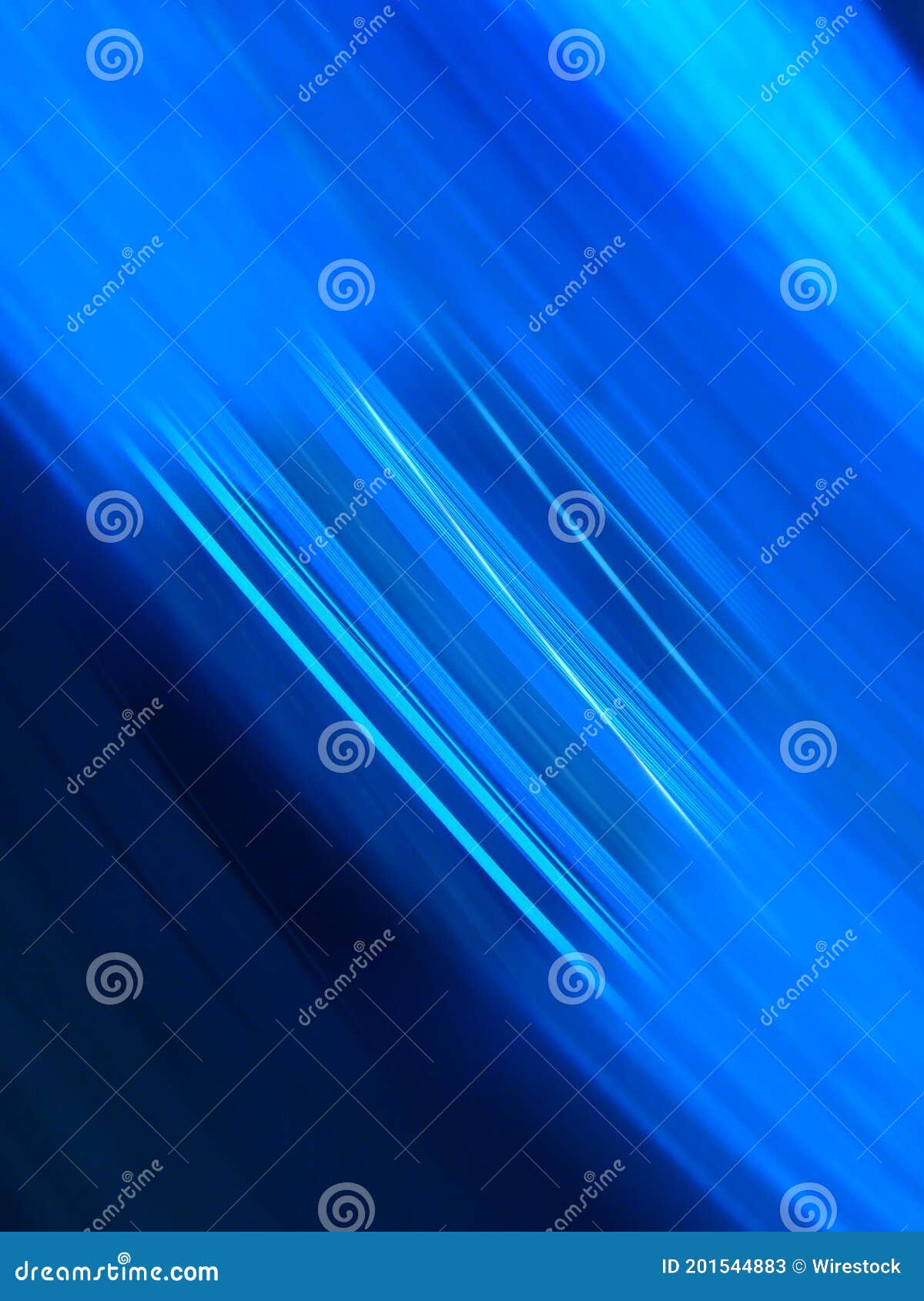 Abstract Background with Progressive Rhythmic Light Trails in Blue ...