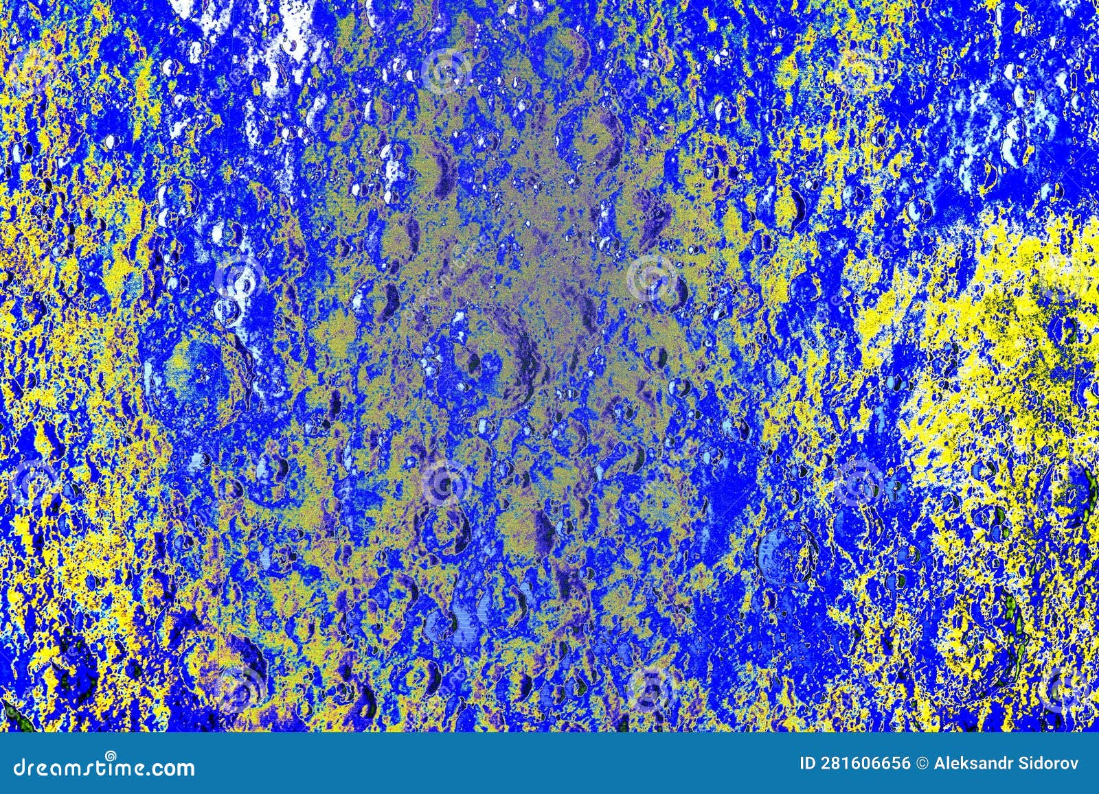 Abstract Background with a Psychedelic Pattern of Spots and Lines of ...