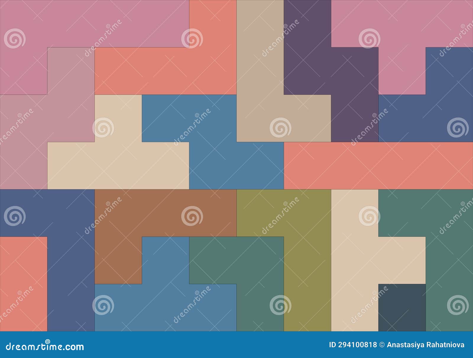 Abstract Background with Puzzle Bricks. Vector Illustration Stock ...