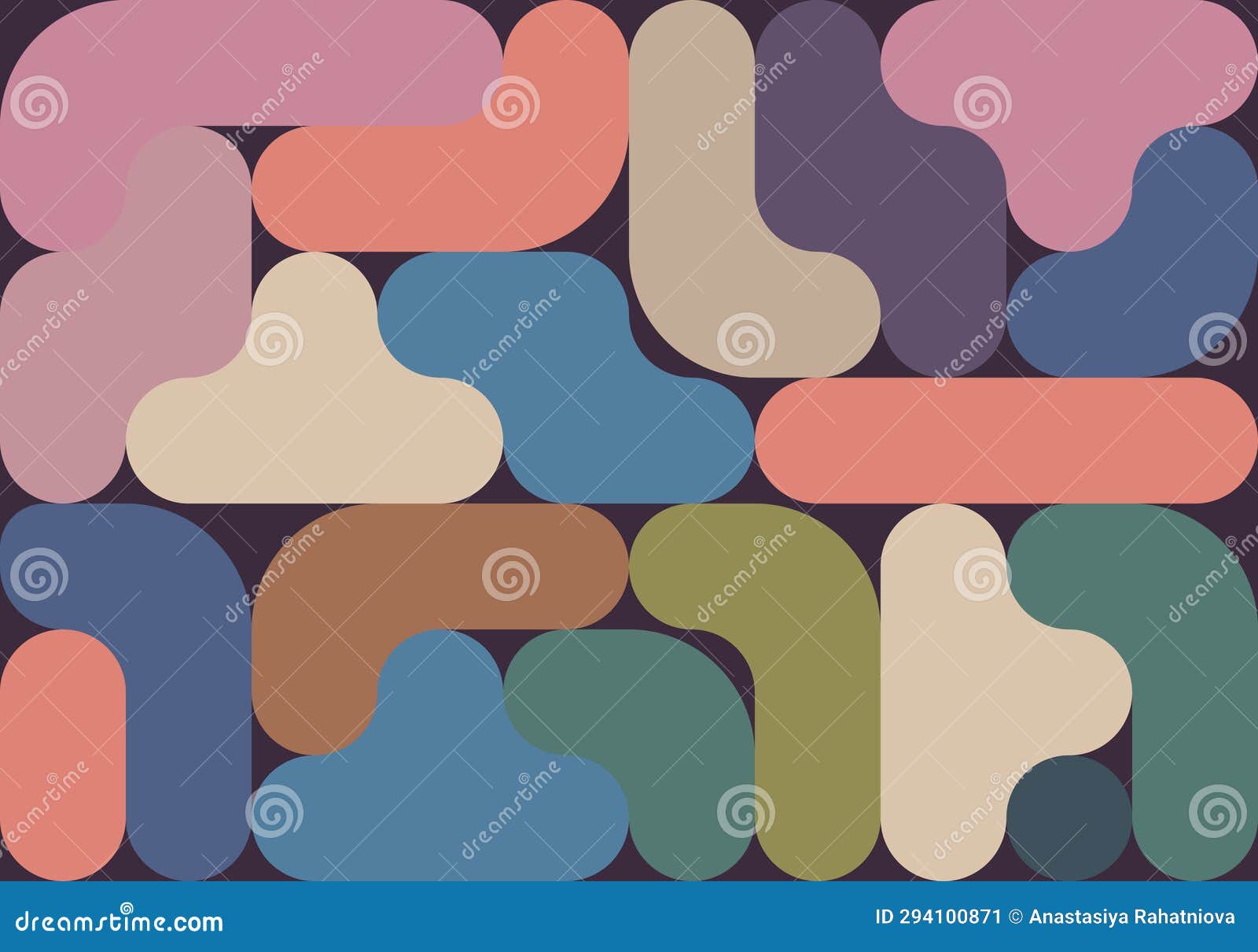 Abstract Background with Puzzle Bricks. Vector Illustration Stock ...