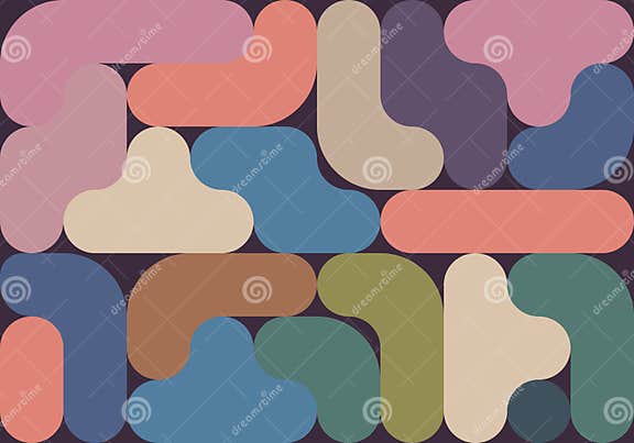 Abstract Background with Puzzle Bricks. Vector Illustration Stock ...