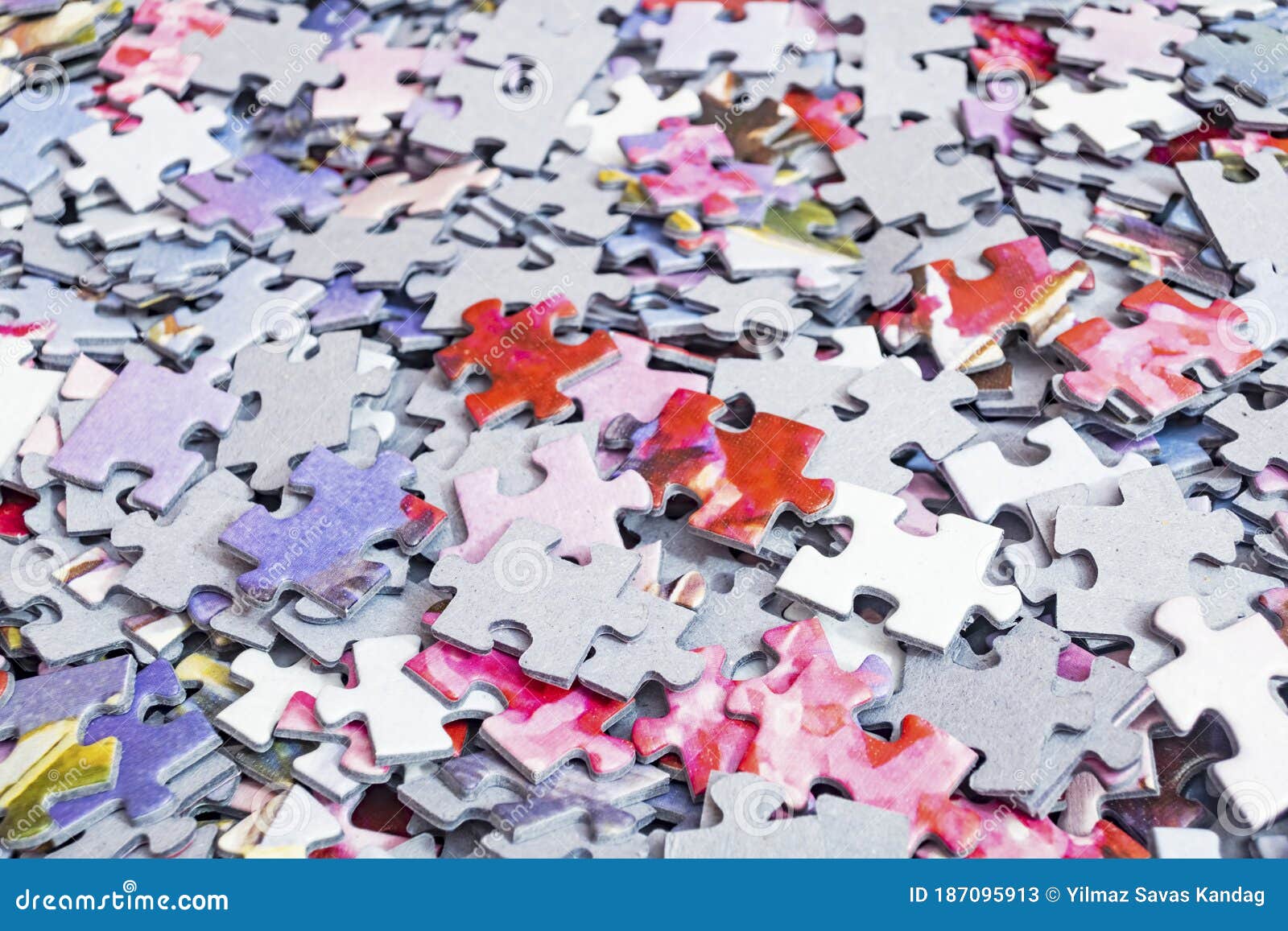 Abstract Background with Puzzle Pieces Stock Image - Image of concept ...