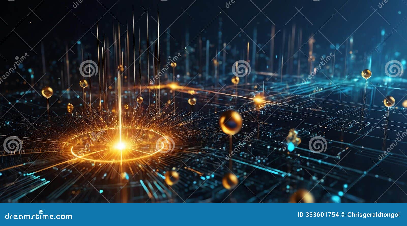 Abstract Background for Quantum Computing Website Ai Generated Stock ...